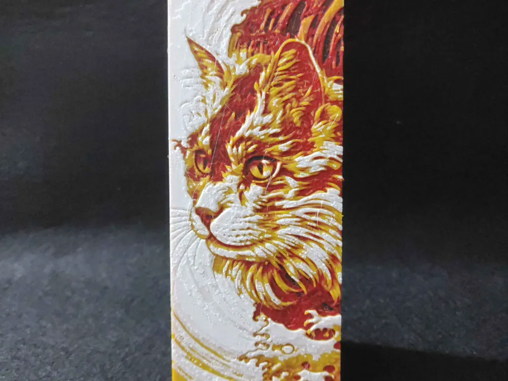 Cat Bookmark Hueforge by FSE MakerWorld: Download Free 3D Models