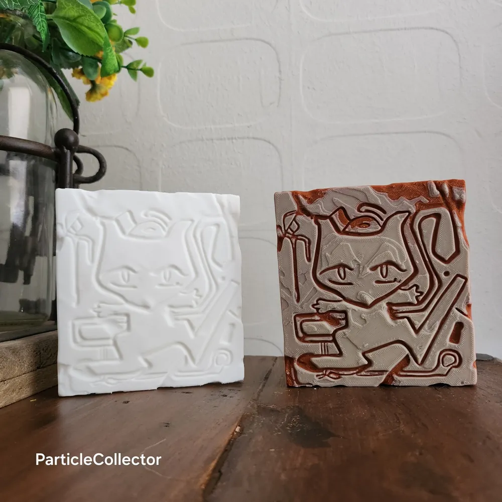 Untersetzer Antikes Mew Tablet – Kostenloses 3D-Druckmodell – MakerWorld