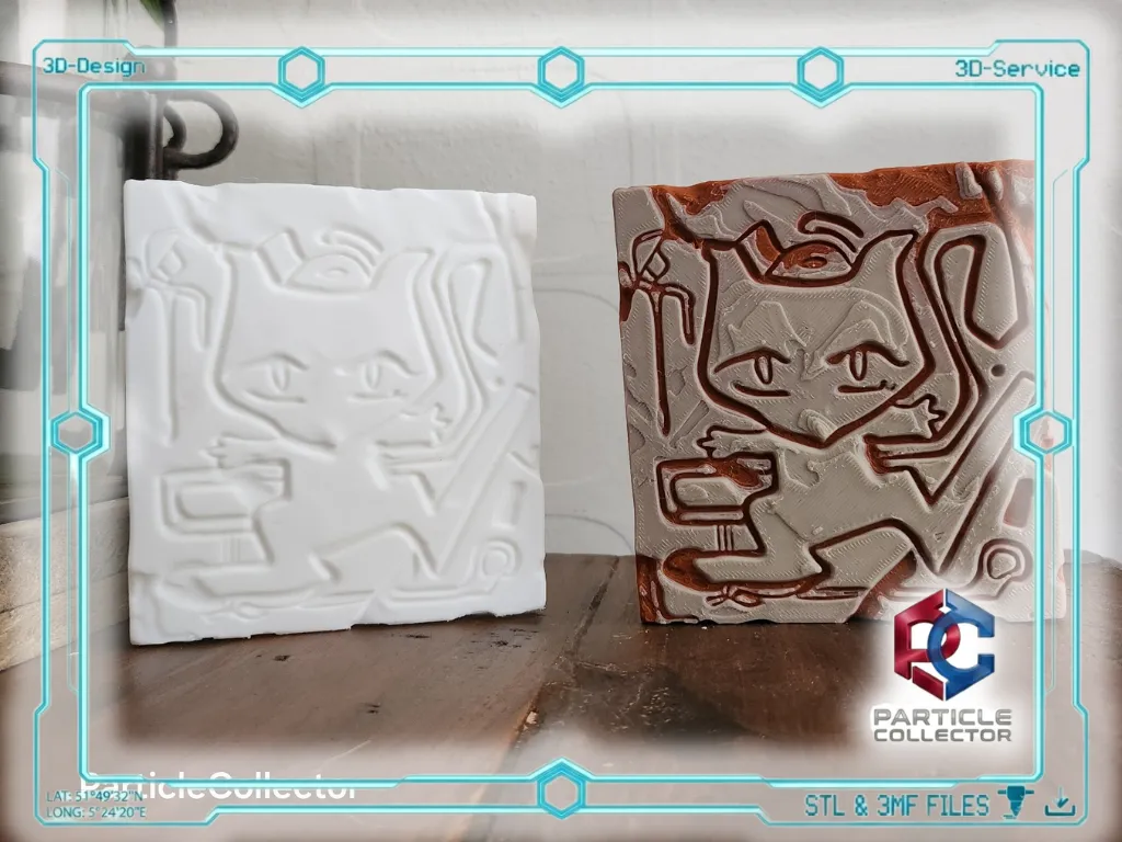 Untersetzer Antikes Mew Tablet – Kostenloses 3D-Druckmodell – MakerWorld