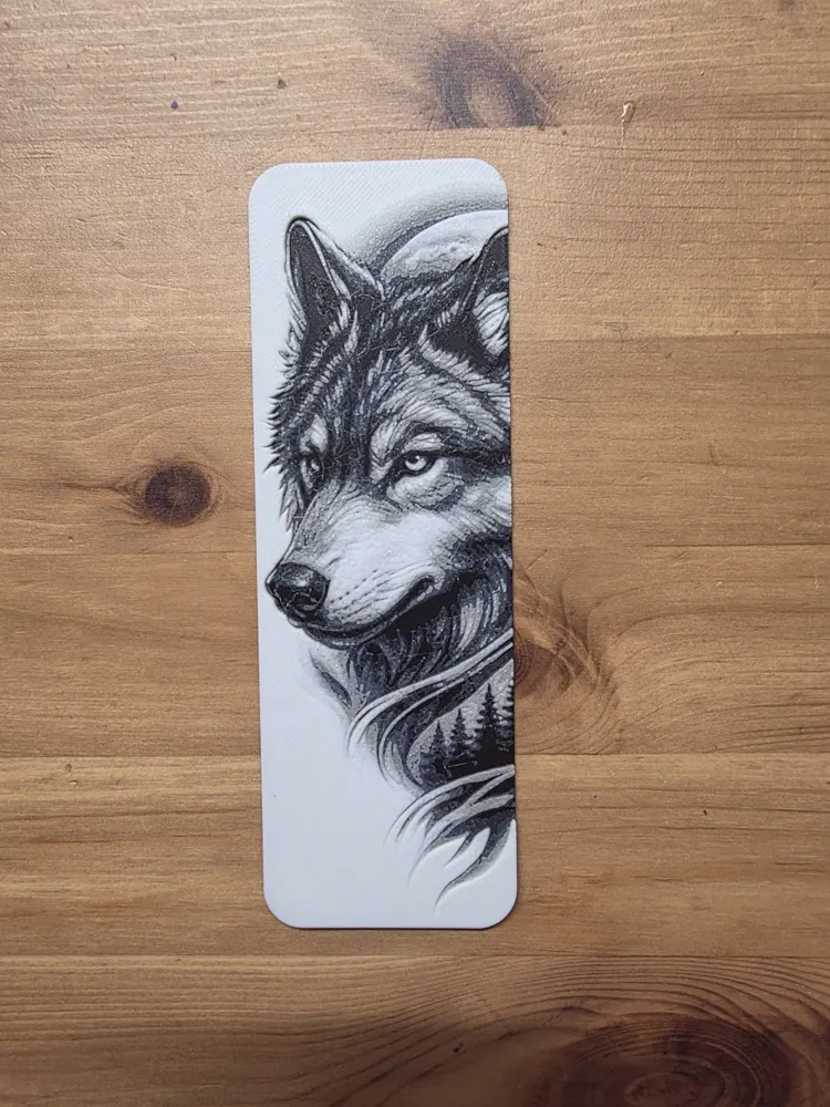 Wolf Bookmark - Free 3D Print Model - MakerWorld
