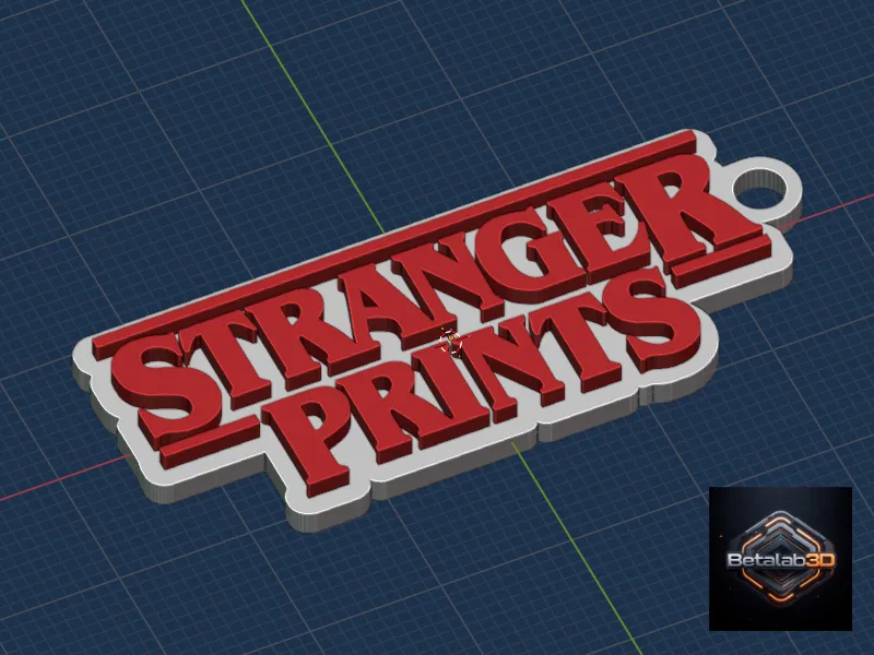 Stranger Prints Keychain - Free 3D Print Model - MakerWorld