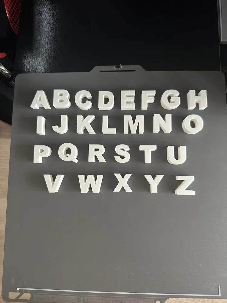 ABC Alphabet Arial black style letters by ShadowTouch MakerWorld ...