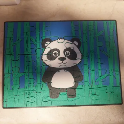 Panda puzzle for kids by Kiron 21 - MakerWorld