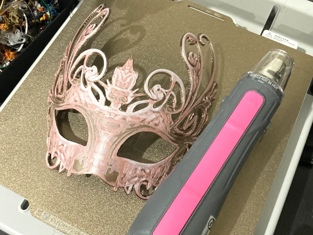 Filigree Masquerade Mask - Hueforge - prints flat - Free 3D Print Model ...