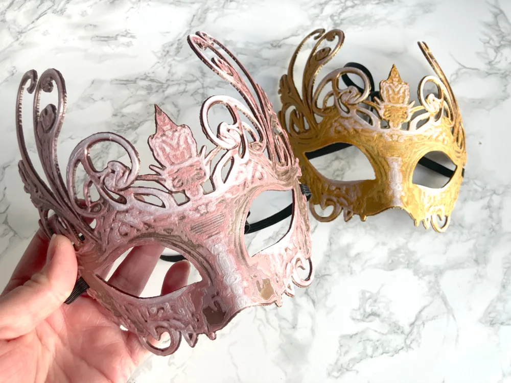Filigree Masquerade Mask - Hueforge - prints flat - Free 3D Print Model ...