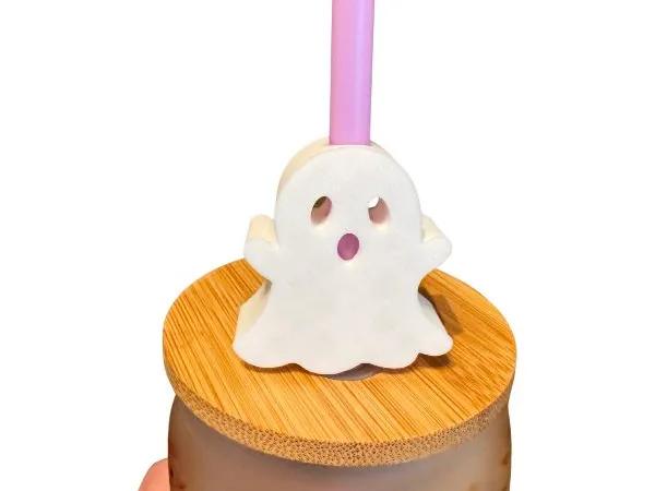 Ghost Straw Topper by KeiraK123 MakerWorld: Download Free 3D Models