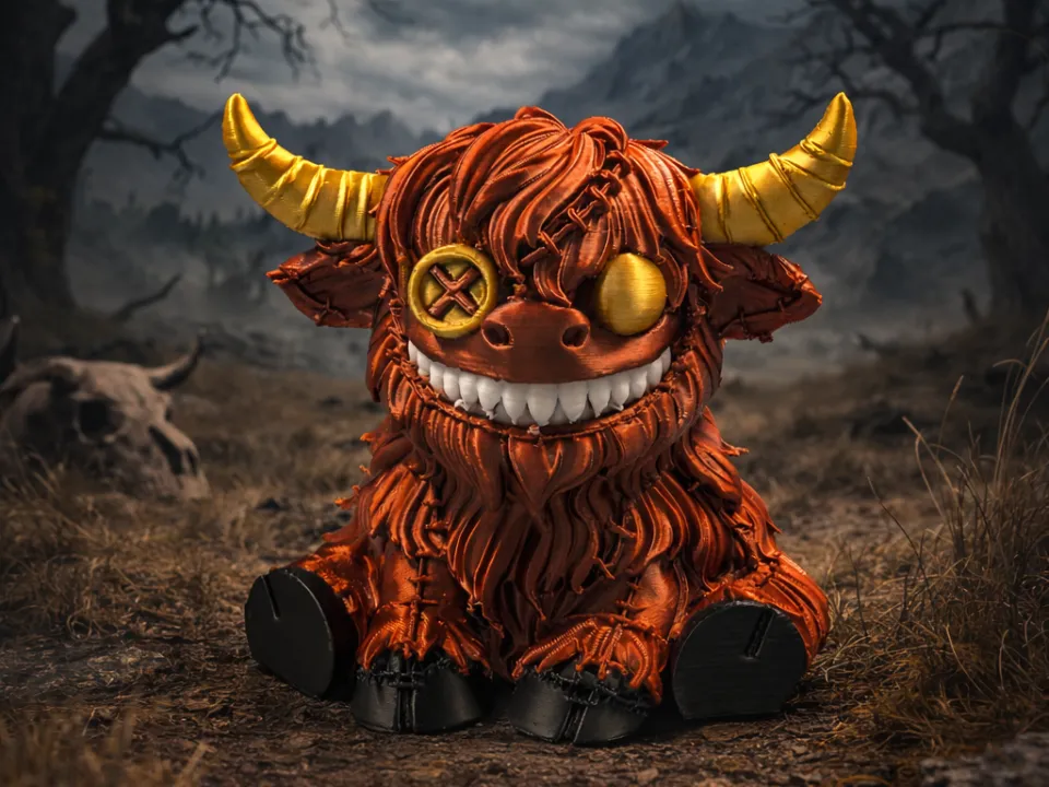 Horror Highland Cow — Devil in Cow’s Clothing - Free 3D Print Model ...