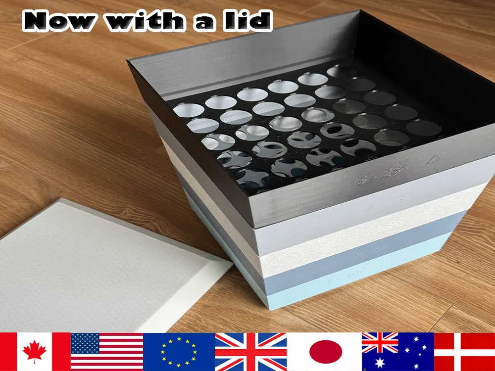Stackable Coin Sorter (7 countries) - Free 3D Print Model - MakerWorld