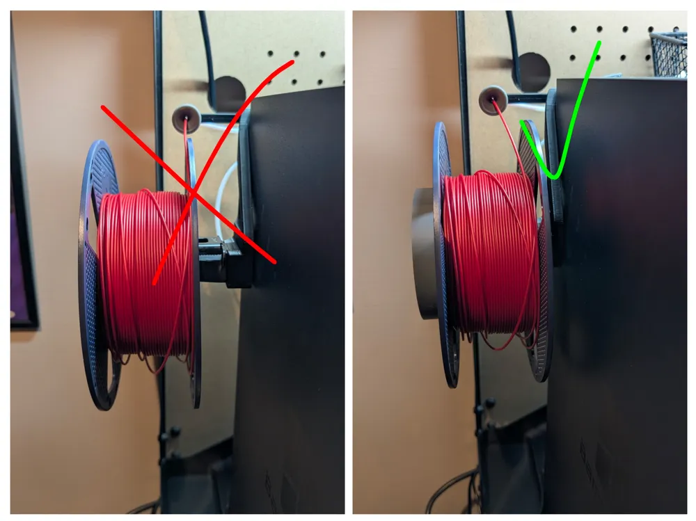 X1C/P1S side spool spacer for holder by PH3_Design - Free 3D Print ...