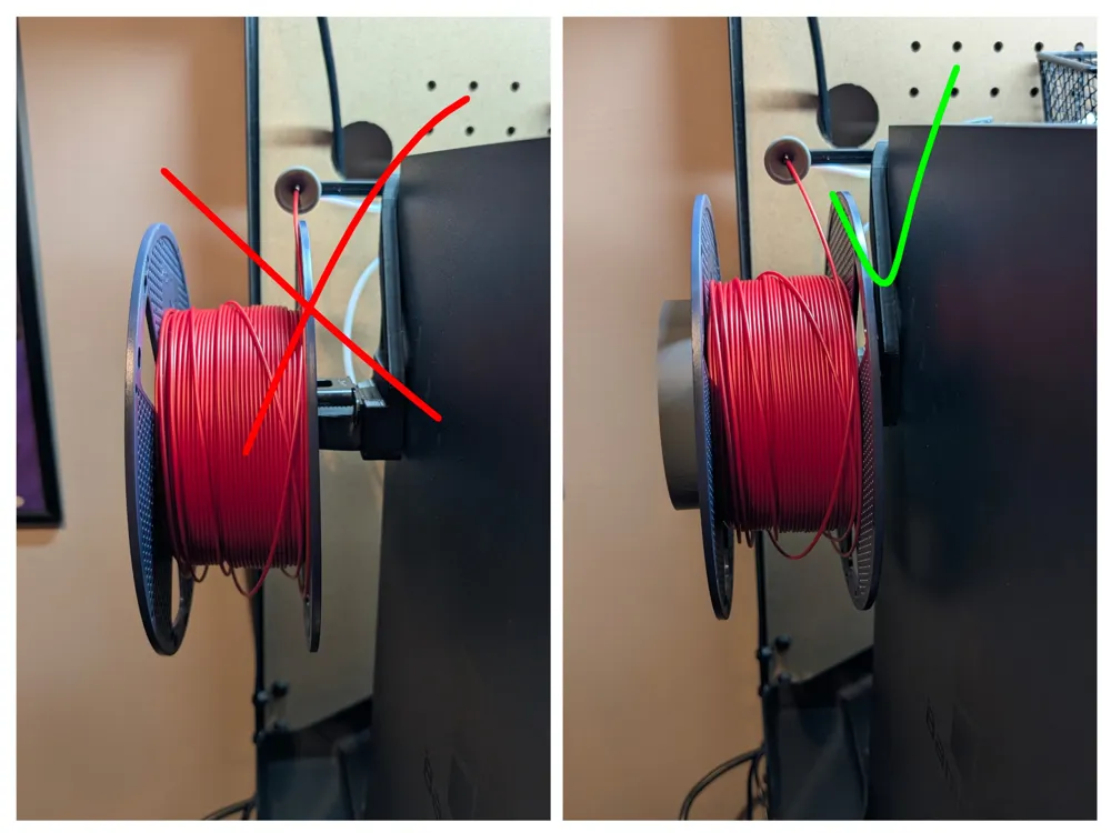 X1C/P1S side spool spacer for holder by PH3_Design - Free 3D Print ...