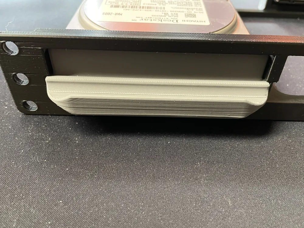 deep version 1U 10-inch rack hard drive enclosure - Free 3D Print Model ...