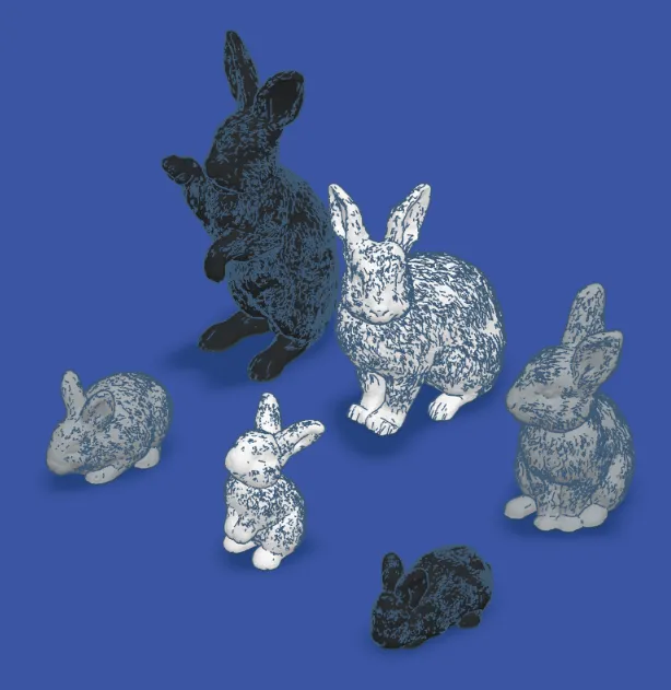 Dollhouse - Pet Rabbits & Babies V2 - Free 3D Print Model - MakerWorld