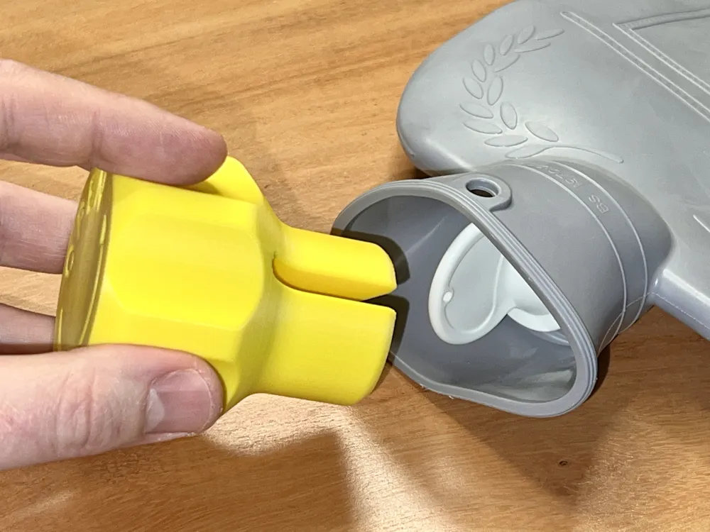 Hot Water Bottle, Cap Helper Tool, opener, handle - Free 3D Print Model ...