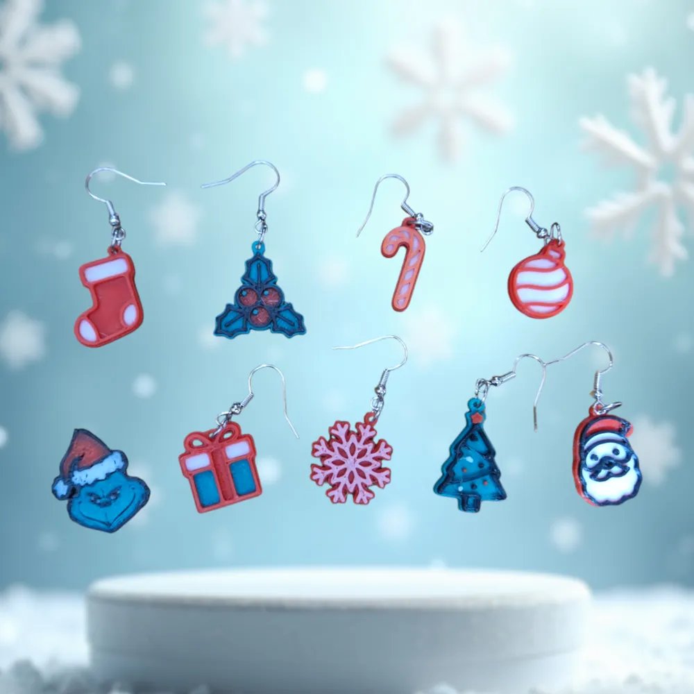 Earrings Christmas by Vytoz3d MakerWorld: Download Free 3D Models