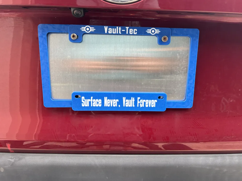 Fallout License Plate Frame Bundle - VAULT-TEC Remixed by Starlayer ...