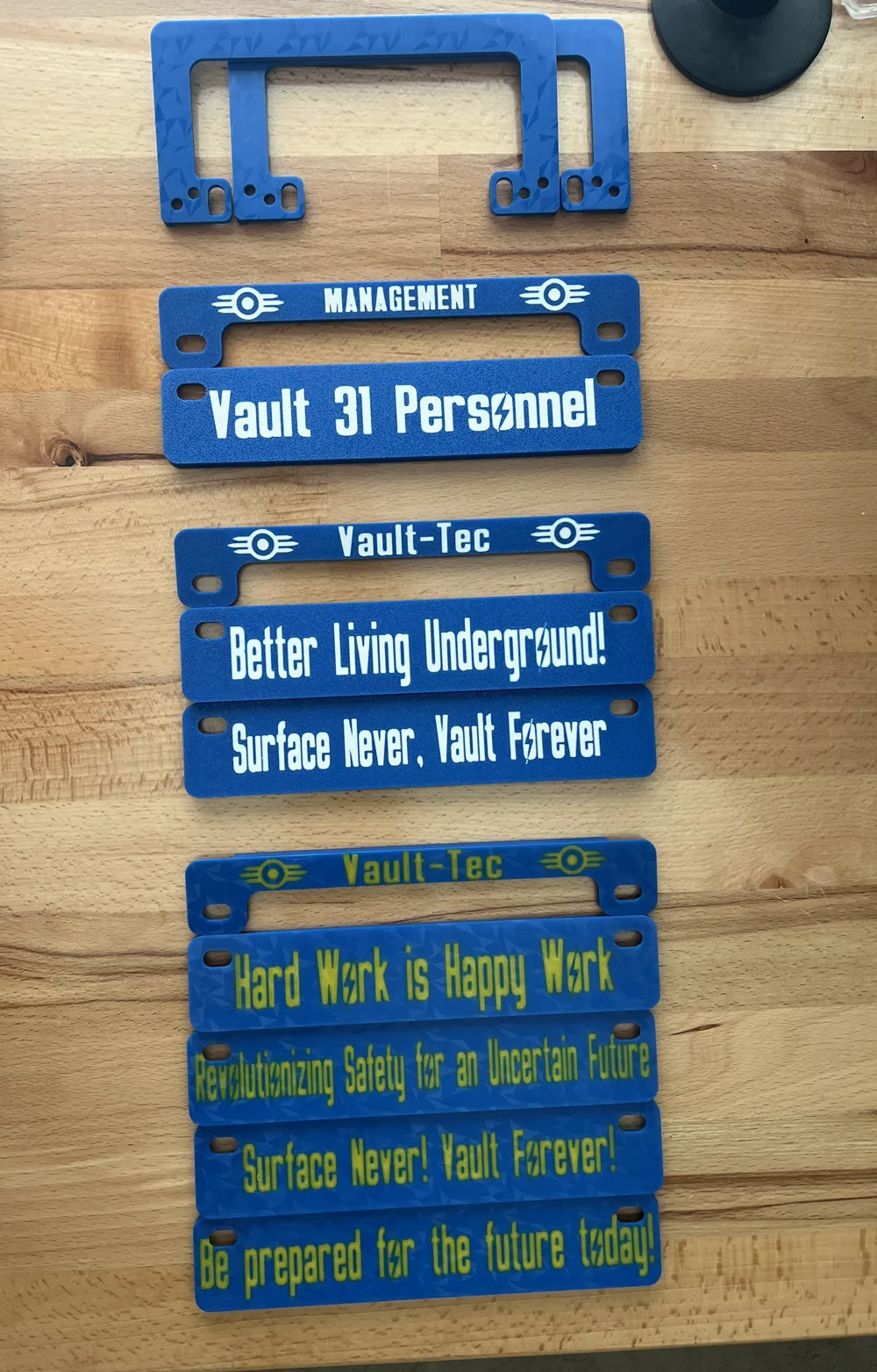 Fallout License Plate Frame Bundle - VAULT-TEC Remixed by Starlayer ...