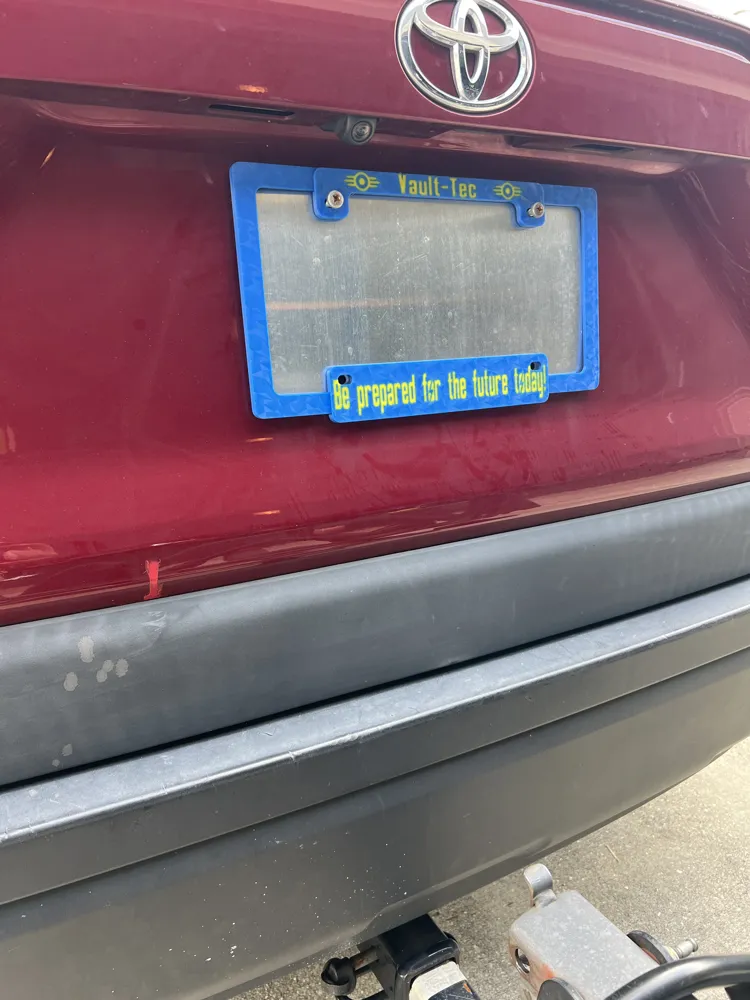 Fallout License Plate Frame Bundle - VAULT-TEC Remixed by Starlayer ...
