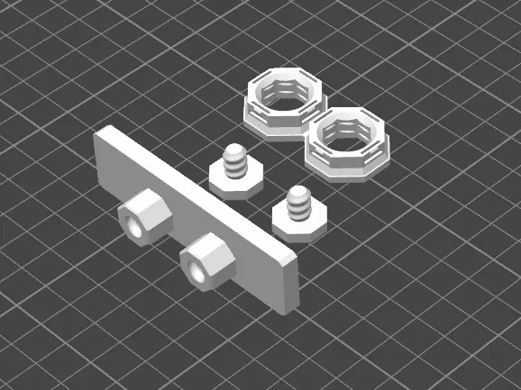 Multiboard Command Strip Mounts for Offset Snap Remixed by Min ...