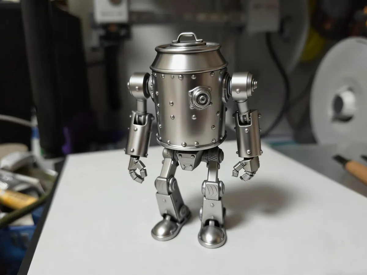 Steam Punk Iron Bucket Robot - Free 3D Print Model - MakerWorld