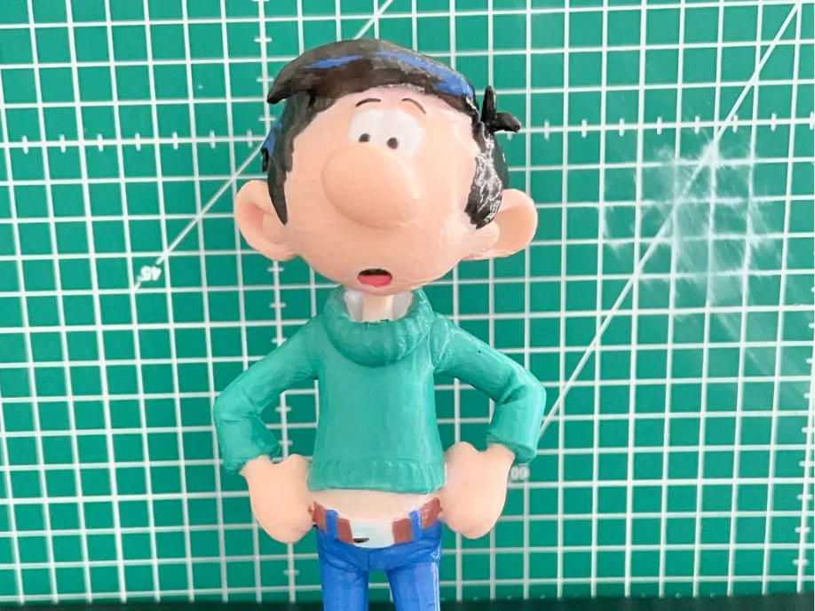 Gaston Lagaffe figurine by taloux MakerWorld: Download Free 3D Models