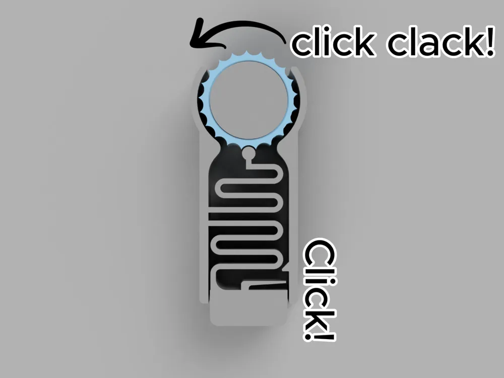 Click Clacky Scroll - print-in-place Fidget Toy by yaner designs ...