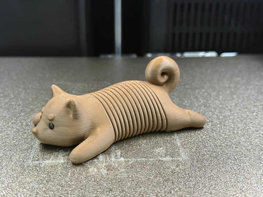 Springy Dog – Flexible Print-in-Place Desk Buddy - Free 3D Print Model ...