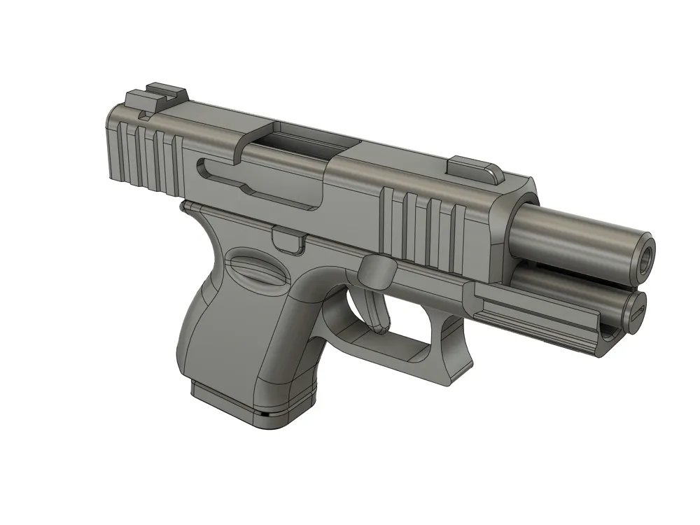 Glock Fidget Keychain – Slide-Action Toy - Free 3D Print Model - MakerWorld