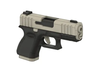 Glock Fidget Keychain – Slide-Action Toy - Free 3D Print Model - MakerWorld