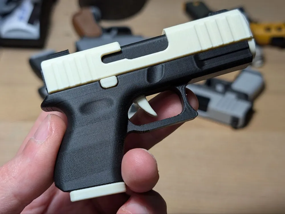Glock Fidget Keychain – Slide-Action Toy - Free 3D Print Model - MakerWorld