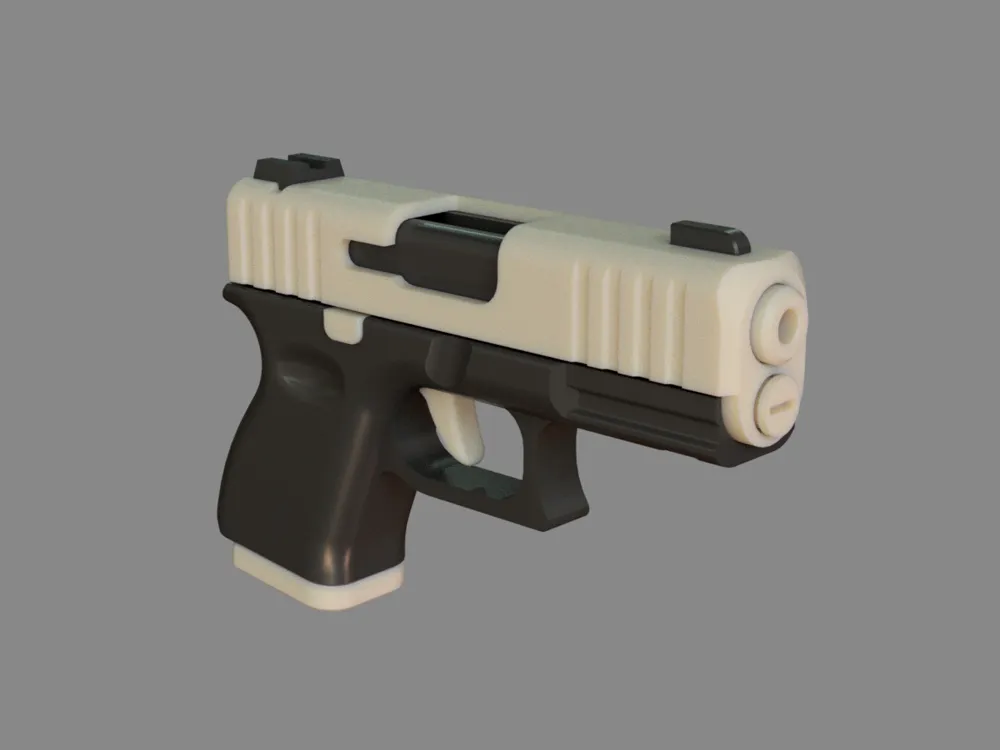 Glock Fidget Keychain – Slide-Action Toy - Free 3D Print Model - MakerWorld