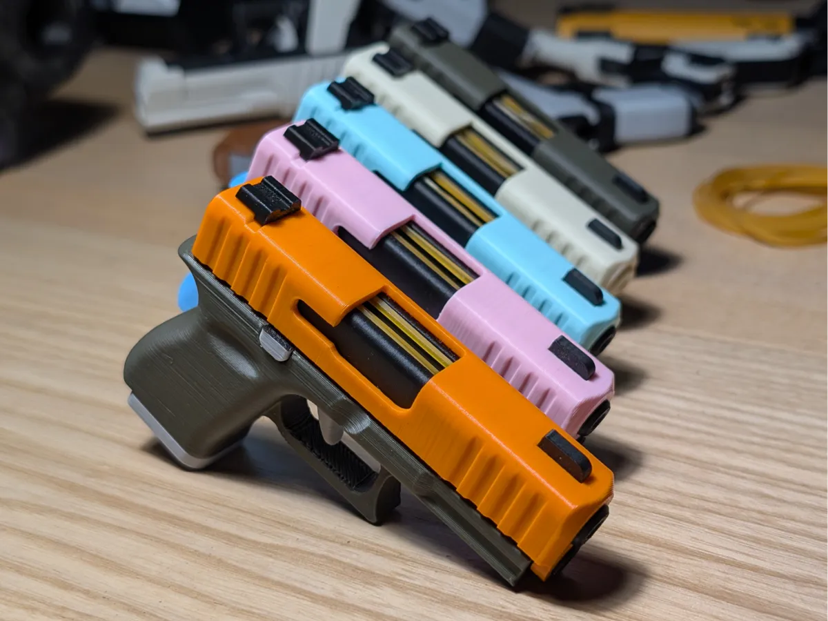 Glock Fidget Keychain – Slide-Action Toy - Free 3D Print Model - MakerWorld