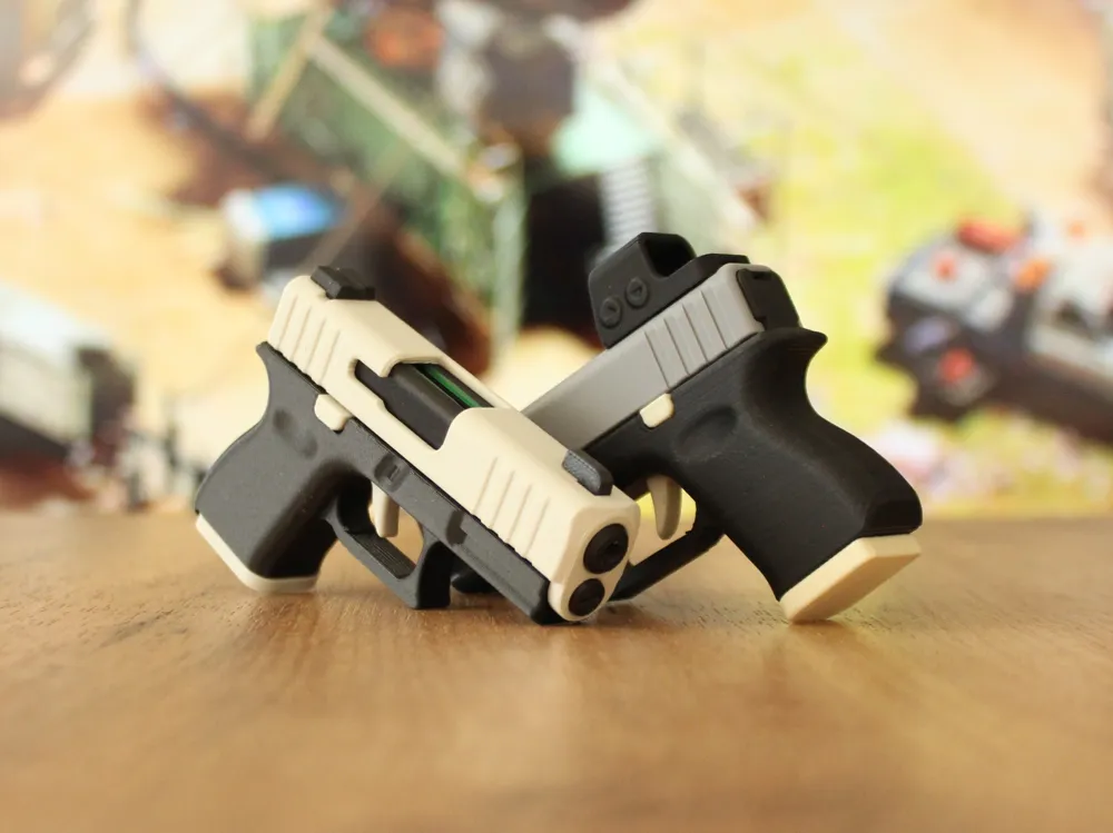 Glock Fidget Keychain – Slide-Action Toy - Free 3D Print Model - MakerWorld