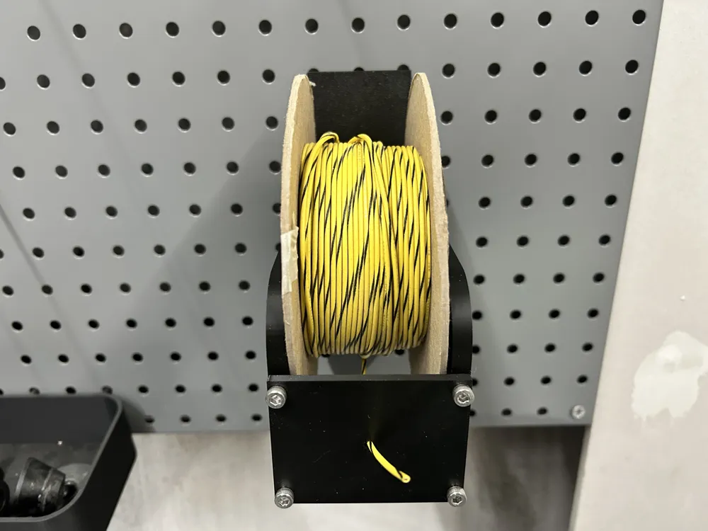 Pegboard Wire Spool Holder - Free 3D Print Model - MakerWorld