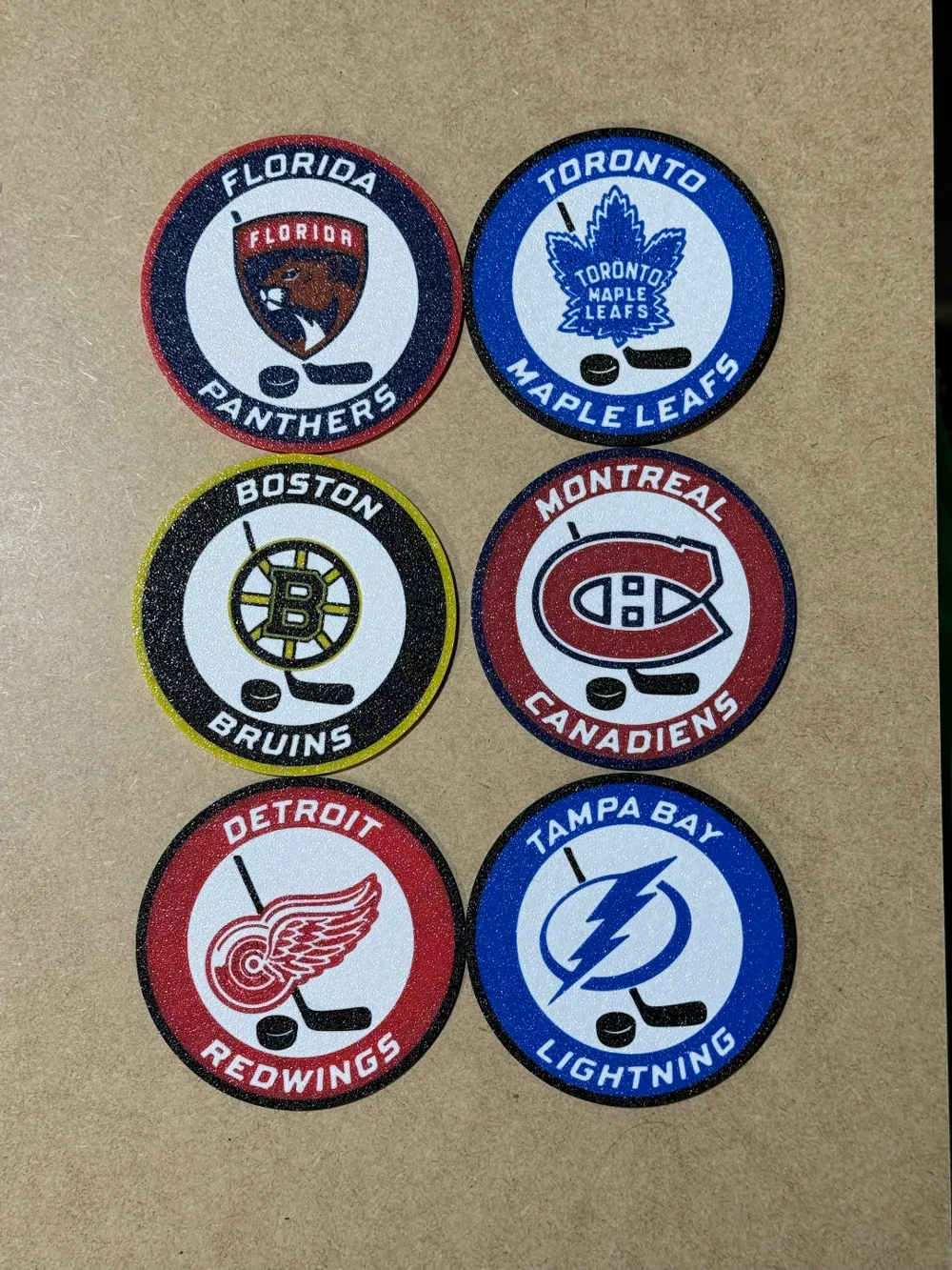 Toronto Maple Leafs NHL hockey custom logo coaster by JabHook - MakerWorld