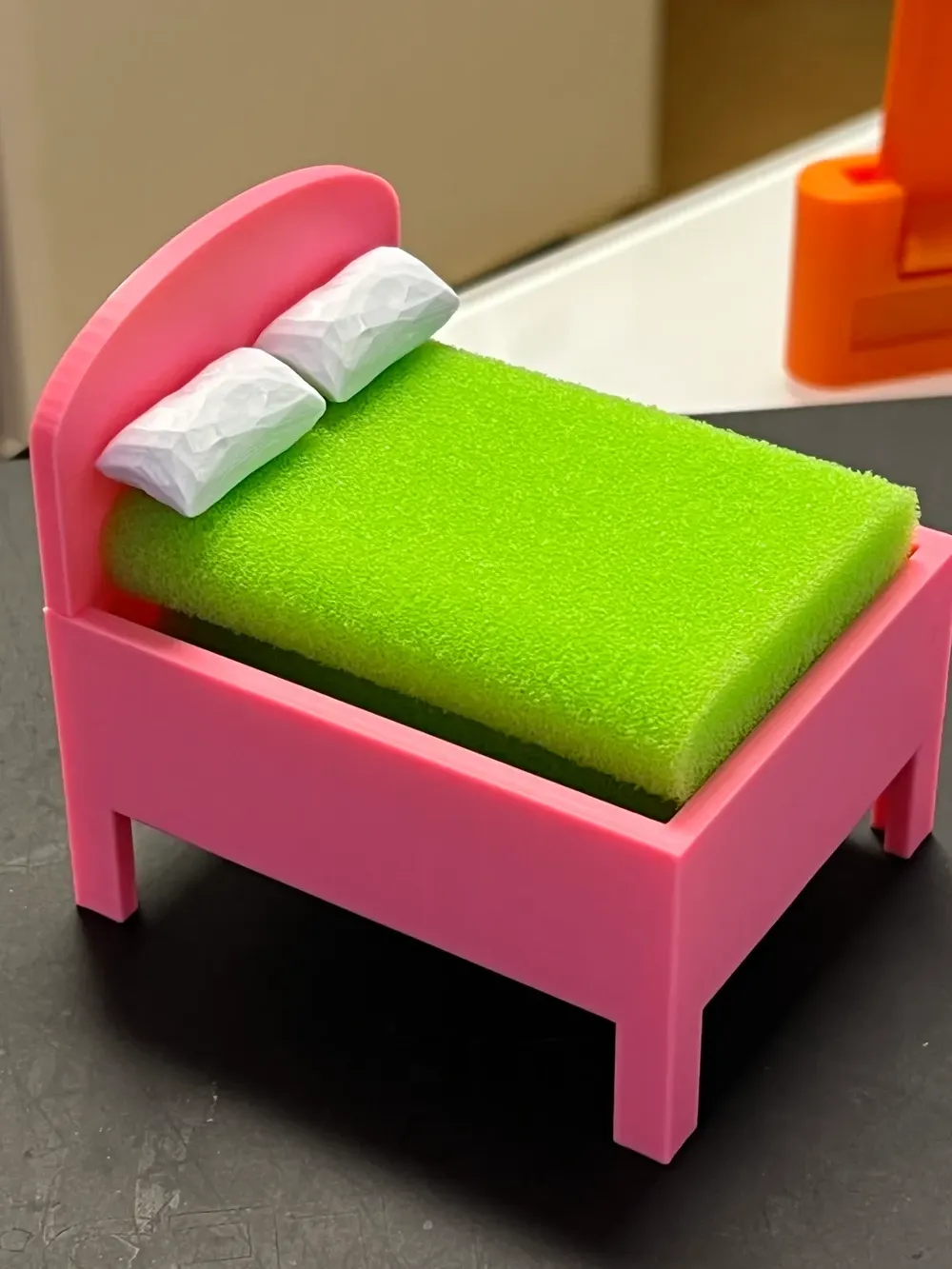 Dish sponge holder bed with pillows (German style sponges) Remixed by c ...