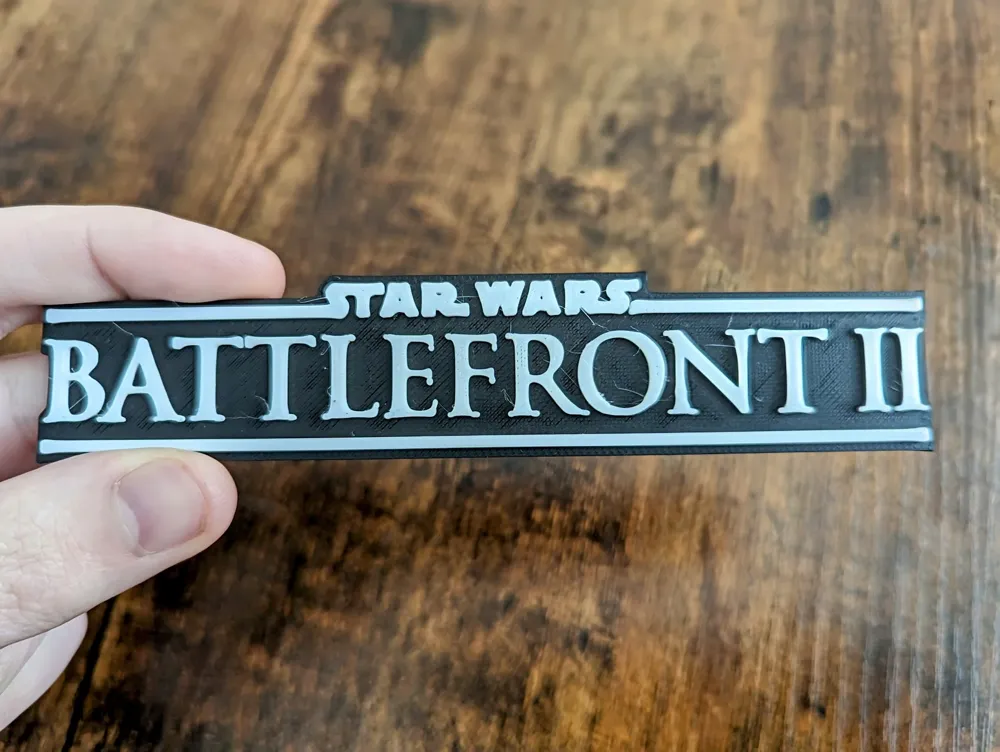 Star Wars Battlefront II 3D Logo by jarvizarMakerWorld: Download Free ...