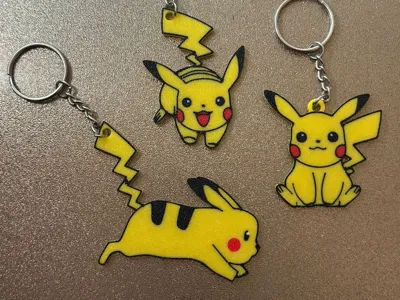 Pikachu | Pokemon - Keychain by Iregon MakerWorld: Download Free 3D Models
