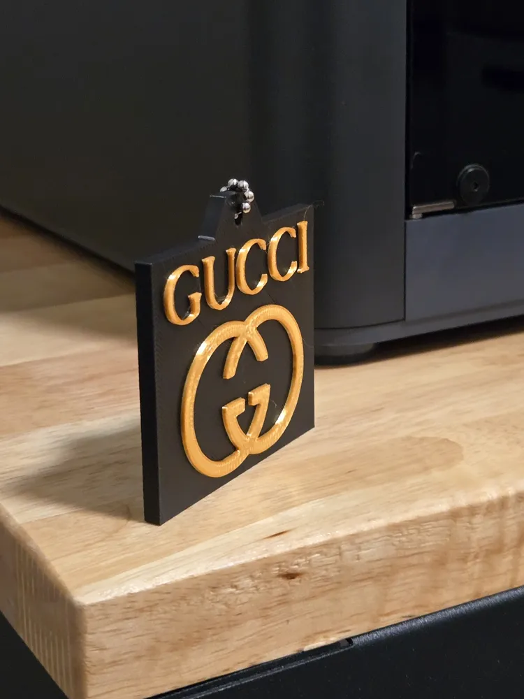 GUCCI bag tag by Golden 3DMakerWorld: Download Free 3D Models