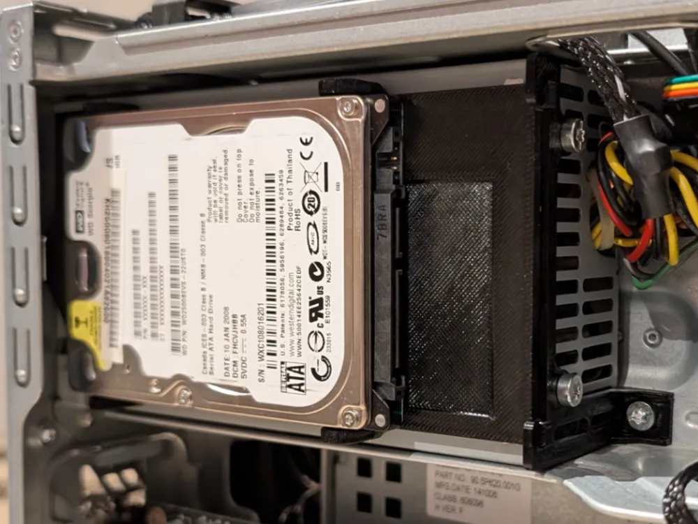 HP Microserver Gen8 SSD power supply mount by bastian123f - MakerWorld