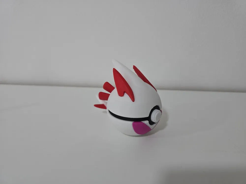 #0249 Shiny Lugia Pokéball - Multiparts by 3D Girl MakerWorld: Download ...