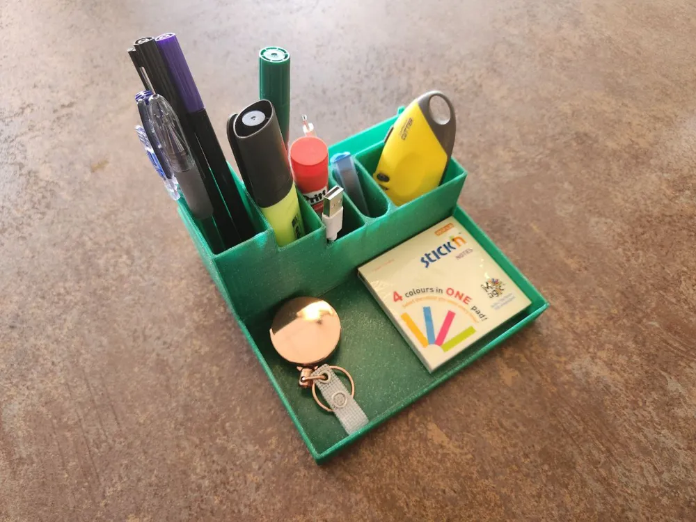 Student desk organizer with customizable signs by Diana P - MakerWorld