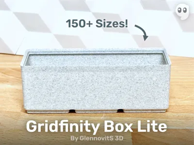 Gridfinity Box Lite - Filament friendly bins by GlennovitS 3D MakerWorld: Download Free 3D Models