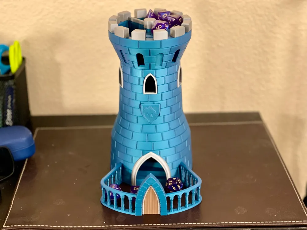 Fantasy Dice Tower Full Color Remixed by A_Desika3D - MakerWorld