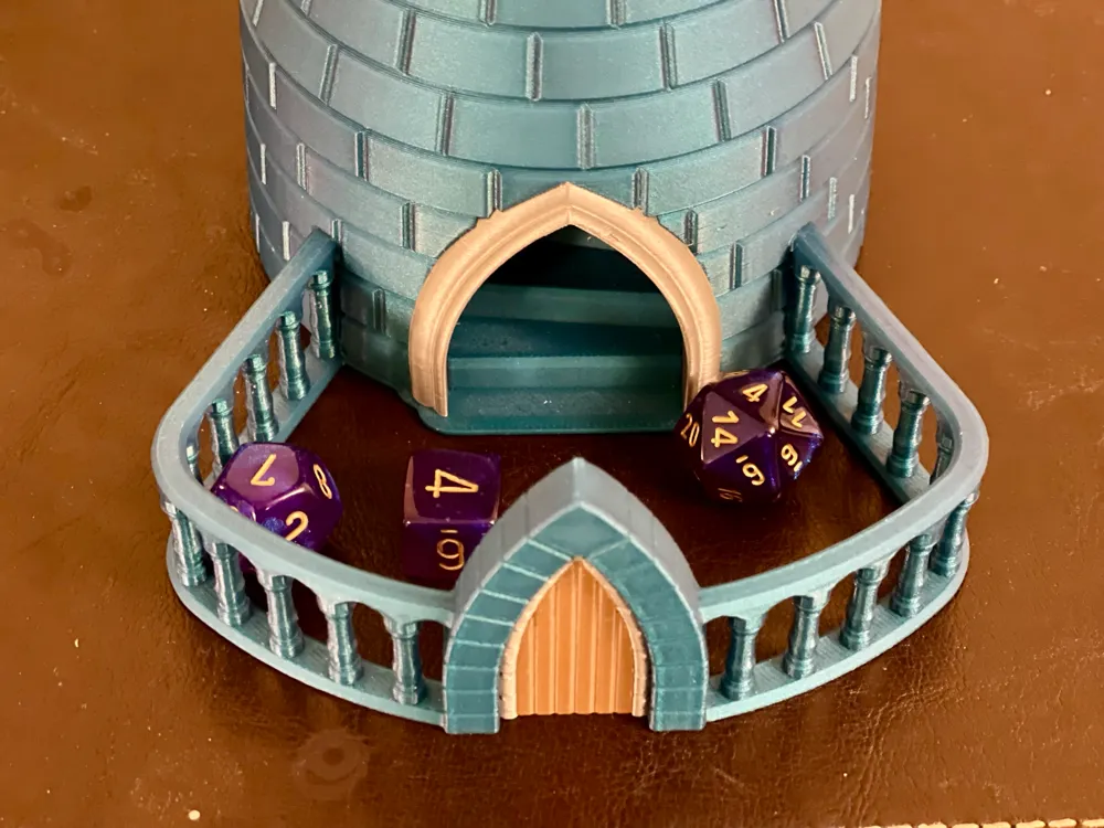 Fantasy Dice Tower Full Color Remixed by A_Desika3D - MakerWorld