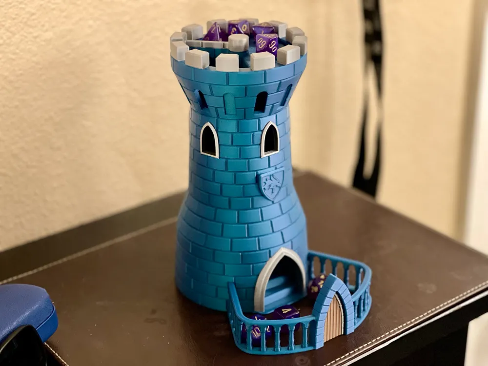 Fantasy Dice Tower Full Color Remixed by A_Desika3D - MakerWorld