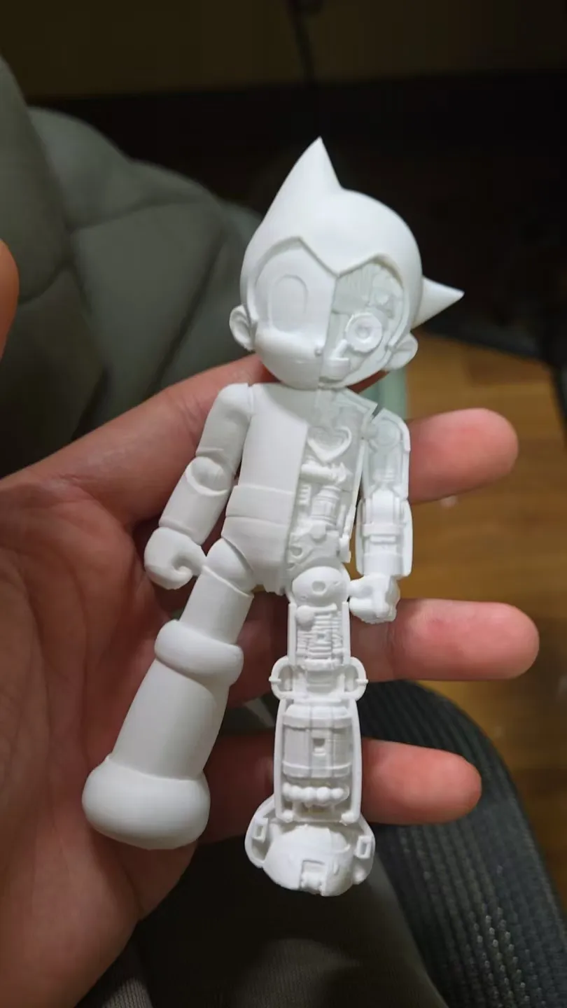 Astro Boy (half-mechanical) - Free 3D Print Model - MakerWorld