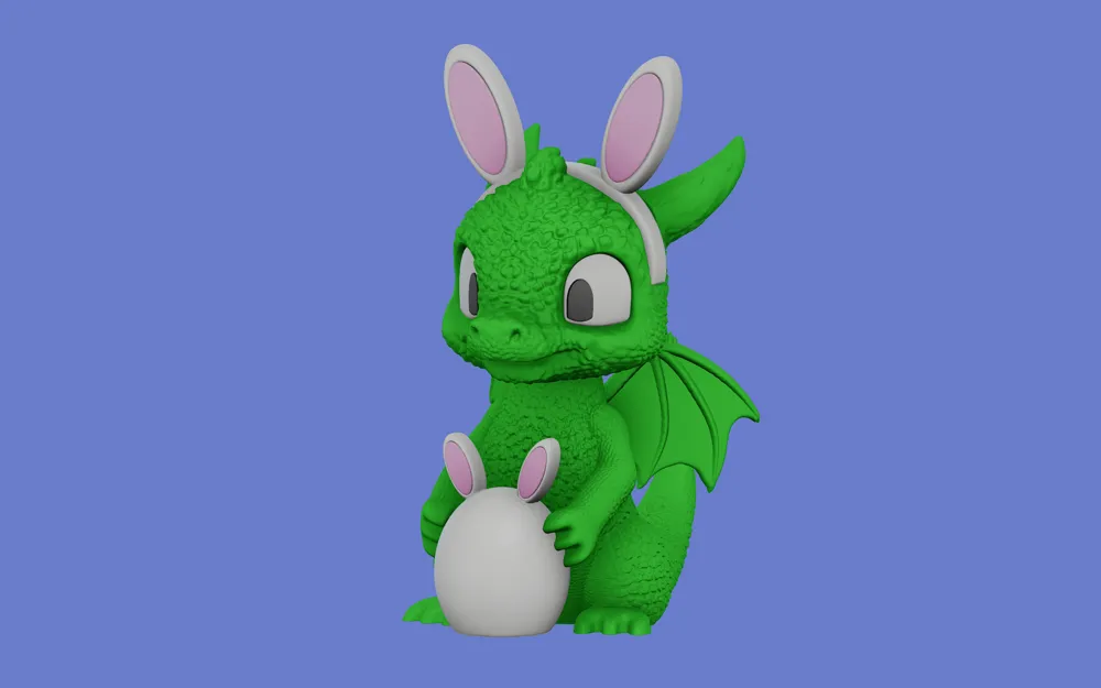 Easter Bunny Dragon by Valkyrie Forge - MakerWorld