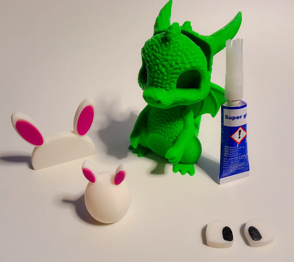 Easter Bunny Dragon by Valkyrie ForgeMakerWorld: Download Free 3D Models