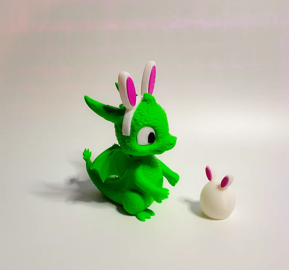 Easter Bunny Dragon by Valkyrie ForgeMakerWorld: Download Free 3D Models
