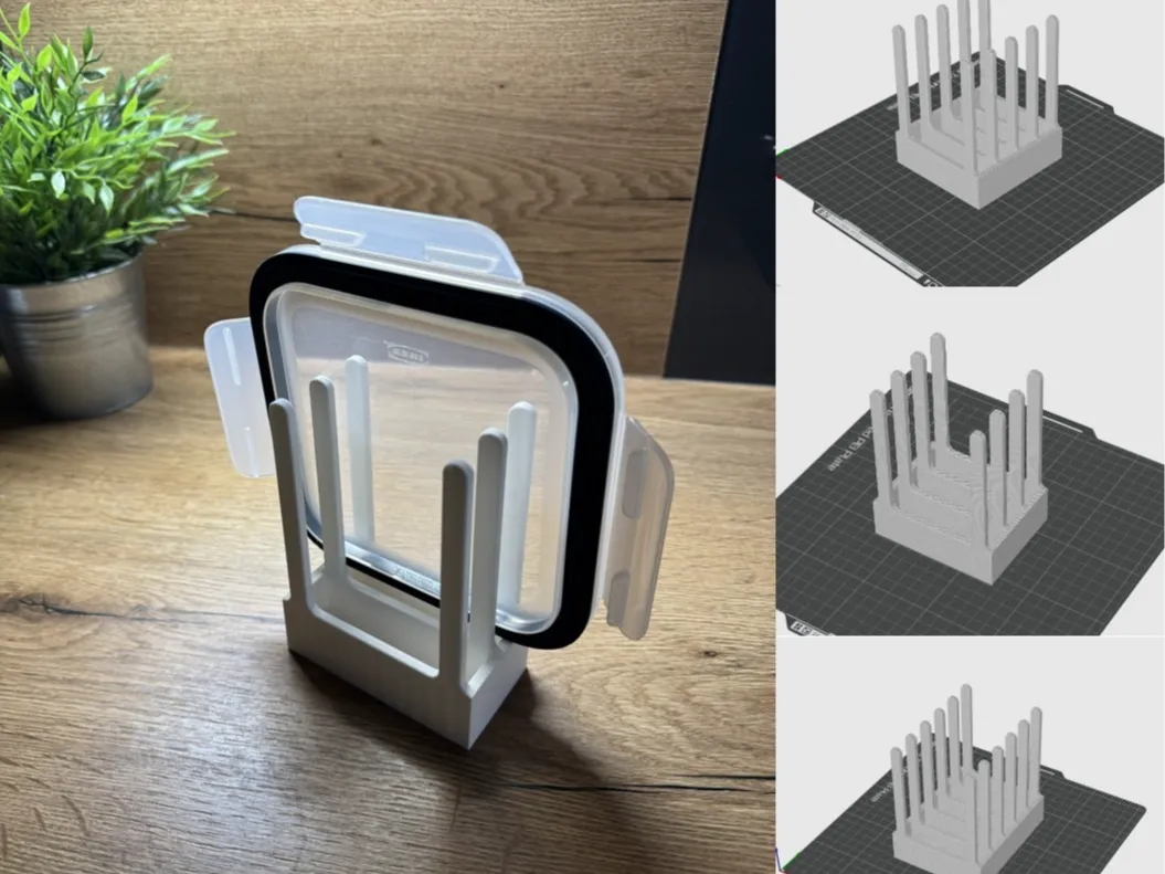 盖子架 Ikea 储物容器 (可变) 来自 Michel MakerWorld：免费下载 3D 模型